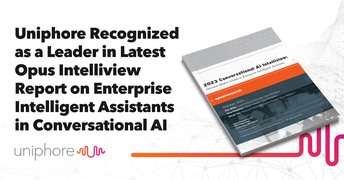 Uniphore Named Leader in Opus Intelliview Report